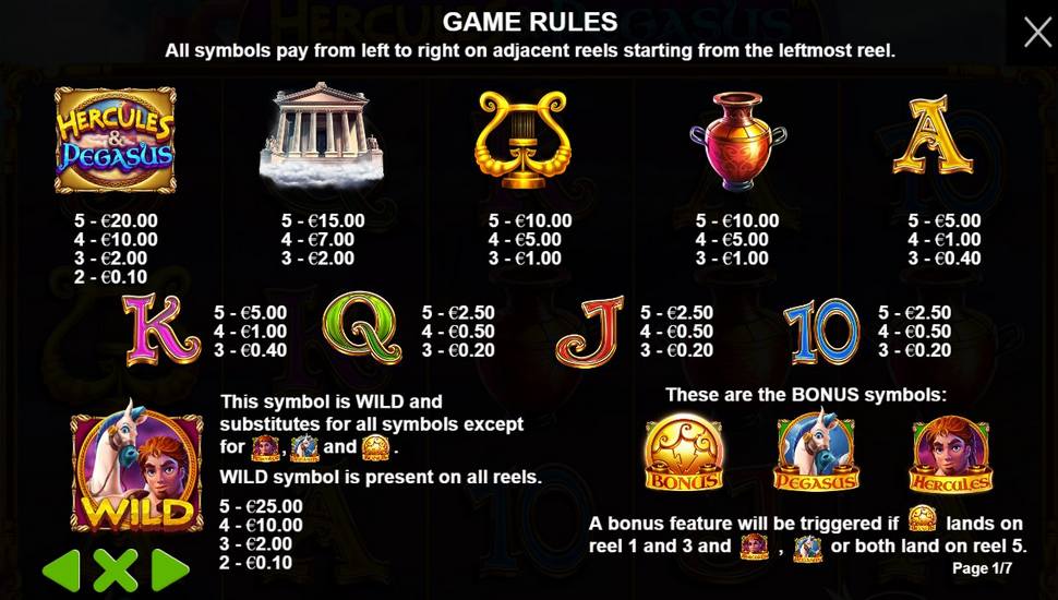Hercules and Pegasus Slot Review | Demo & Free Play | RTP Check