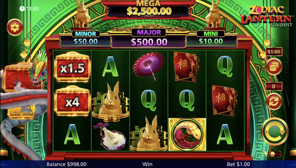 Zodiac Lantern Rabbit Slot Review | Free Play