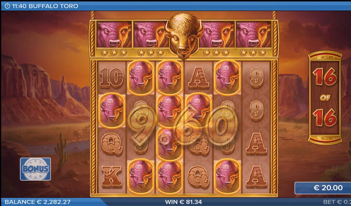 Buffalo Toro Slot Review | Demo & Free Play | RTP Check