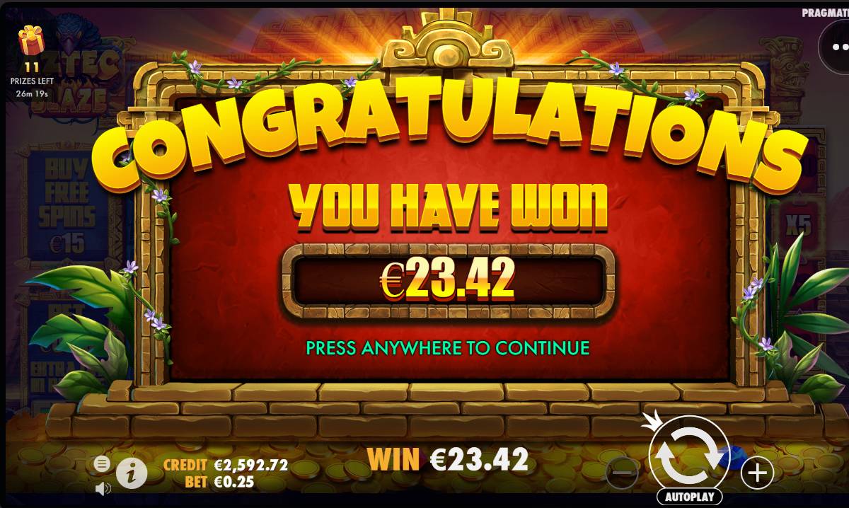 Aztec Blaze Slot Review | Demo & Free Play | RTP Check